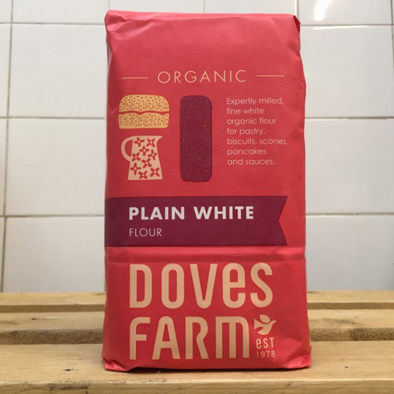 *Doves Farm Organic Plain White Flour – 1kg – Zeds Wholefoods